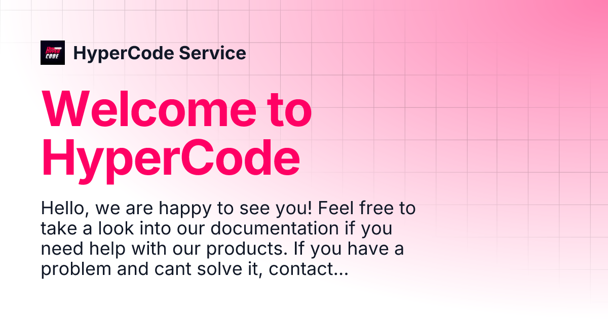 Welcome to HyperCode | HyperCode Service